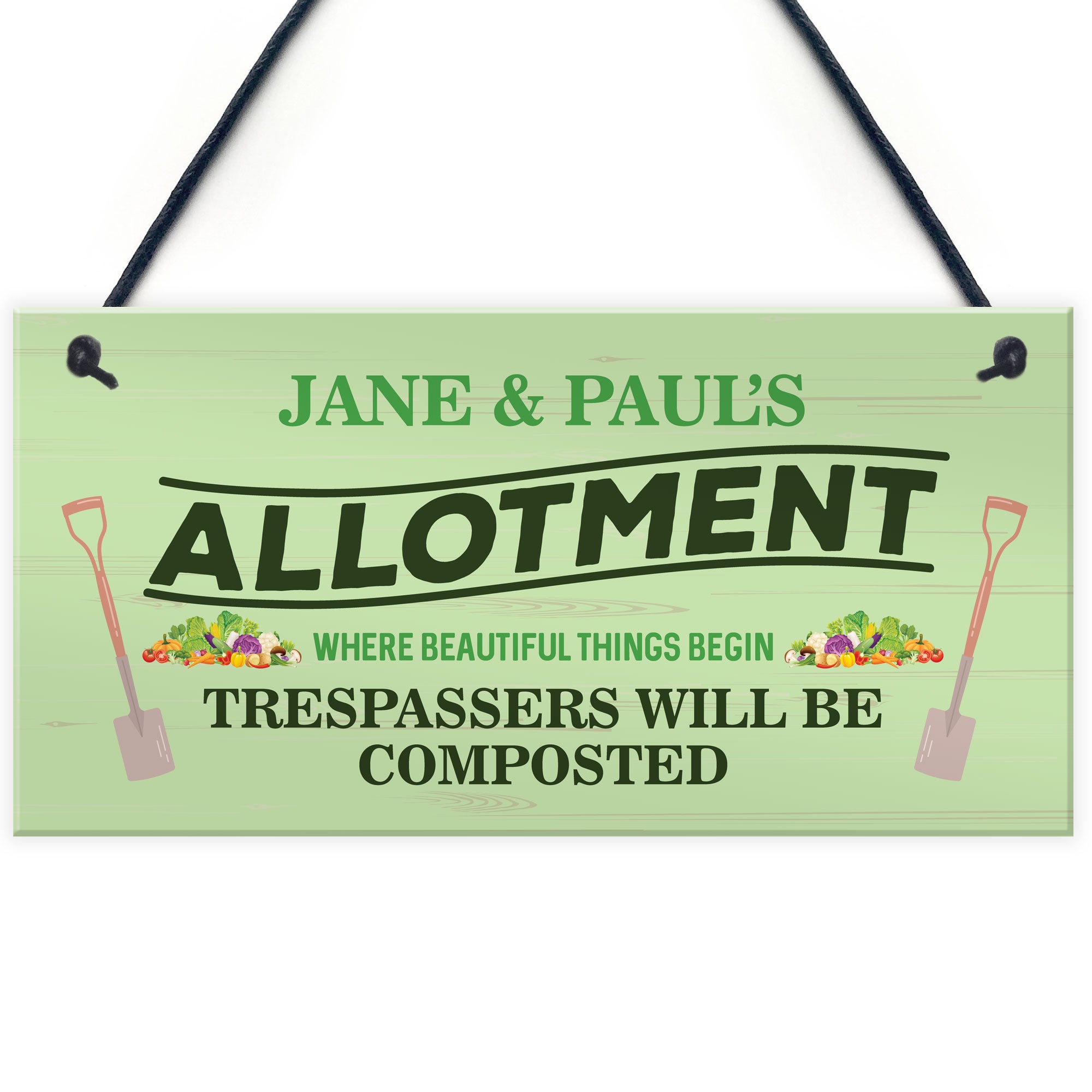 PERSONALISED Allotment Signs Greenhouse Signs Garden Signs – Red Ocean ...