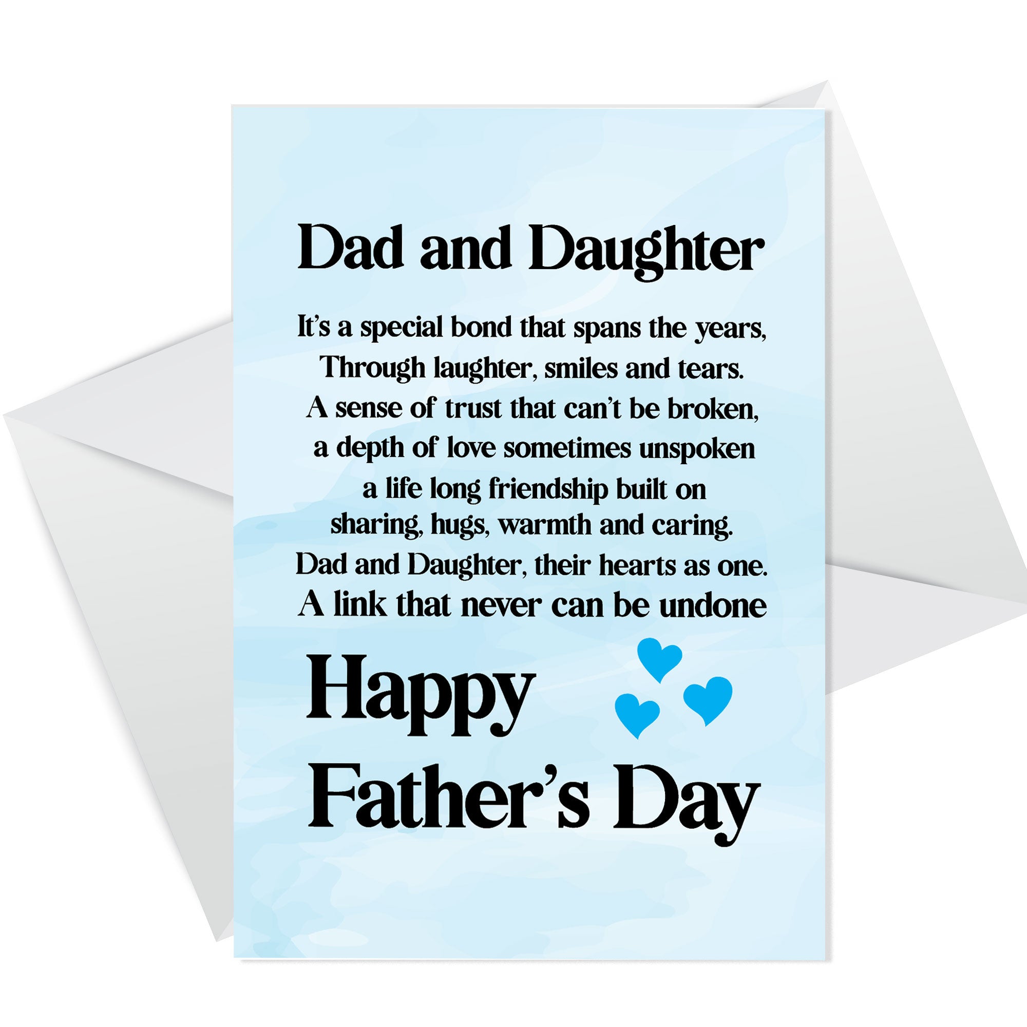 Fathers Day Cards From Daughter Dad Daughter Peom Card – Red Ocean Gifts
