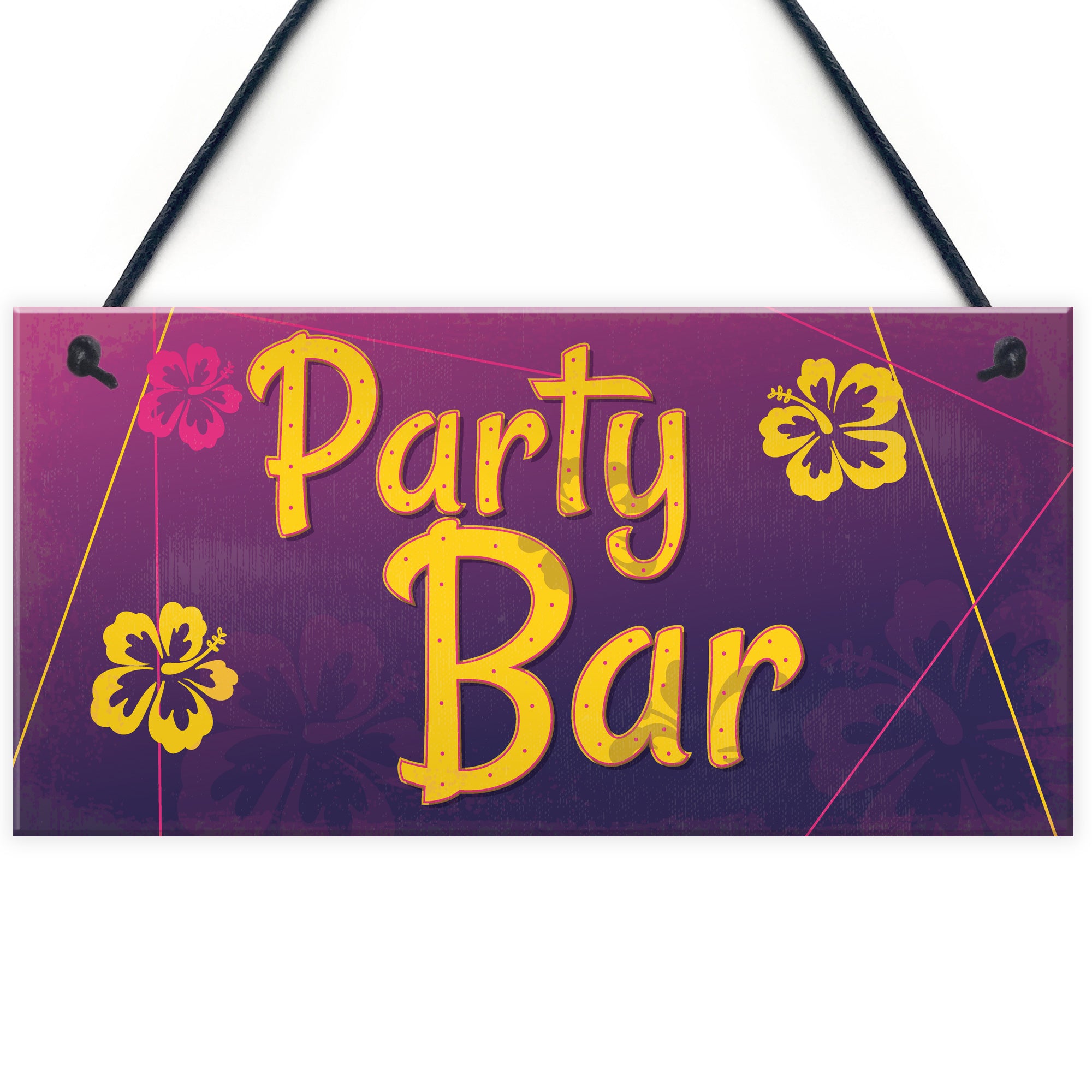 Party Bar Home Bar Sign Man Cave Kitchen Alcohol Gin Vodka Sign – Red ...