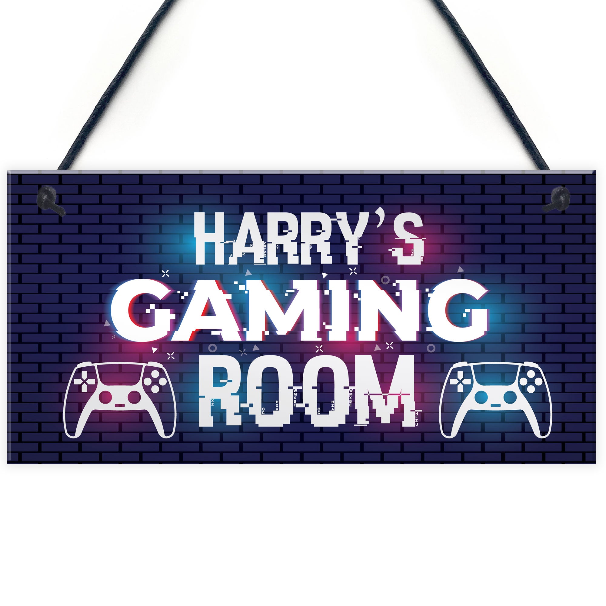 Personalised Gaming Sign For Boys Bedroom Gaming Bedroom – Red Ocean Gifts