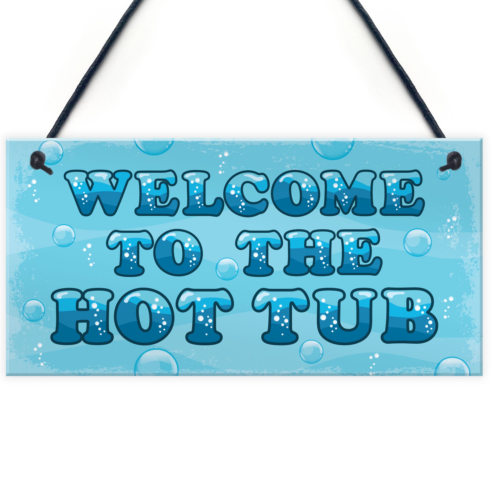 Hot Tub Sign Welcome Plaque Garden Signs Plaques Shed Sign – Red Ocean ...