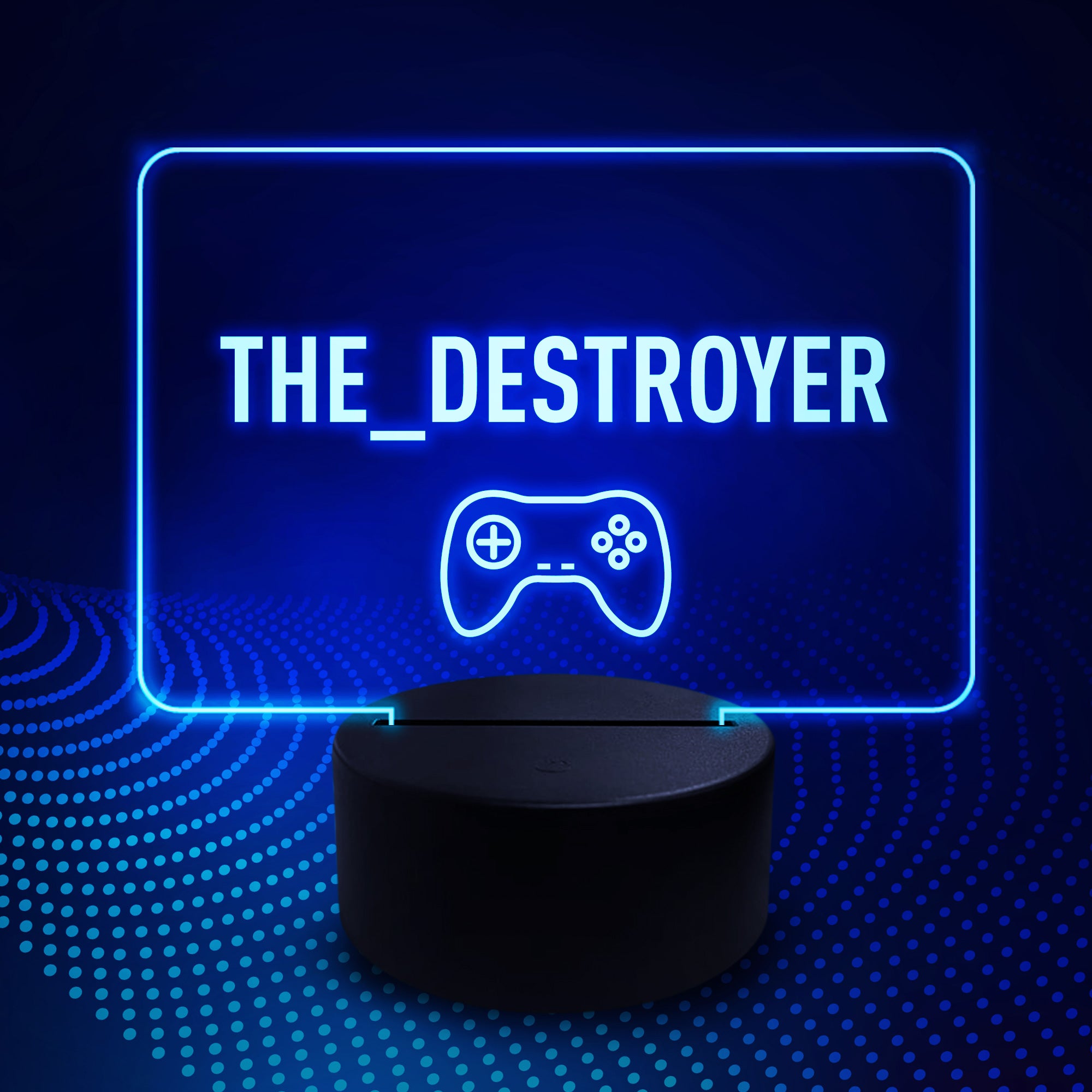 Personalised LED Gaming Name Tag Sign Gamer Tag Gaming Light – Red ...