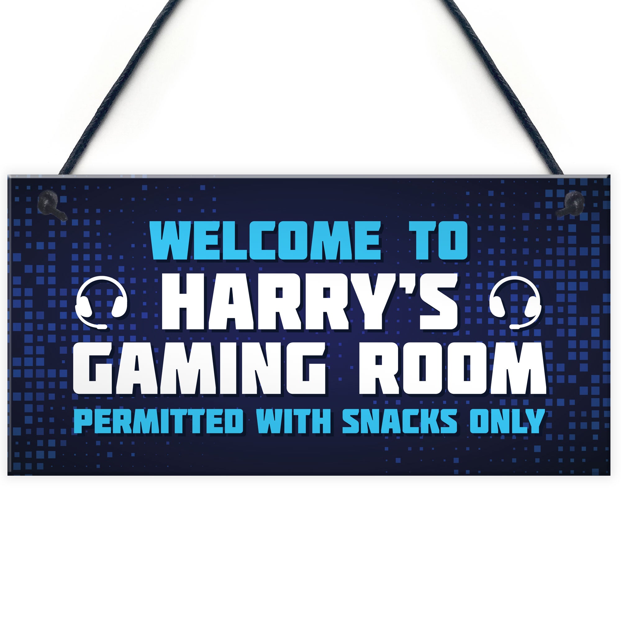 Gaming Sign Hanging Wall Door Plaque Gaming Room Sign Man Cave – Red ...