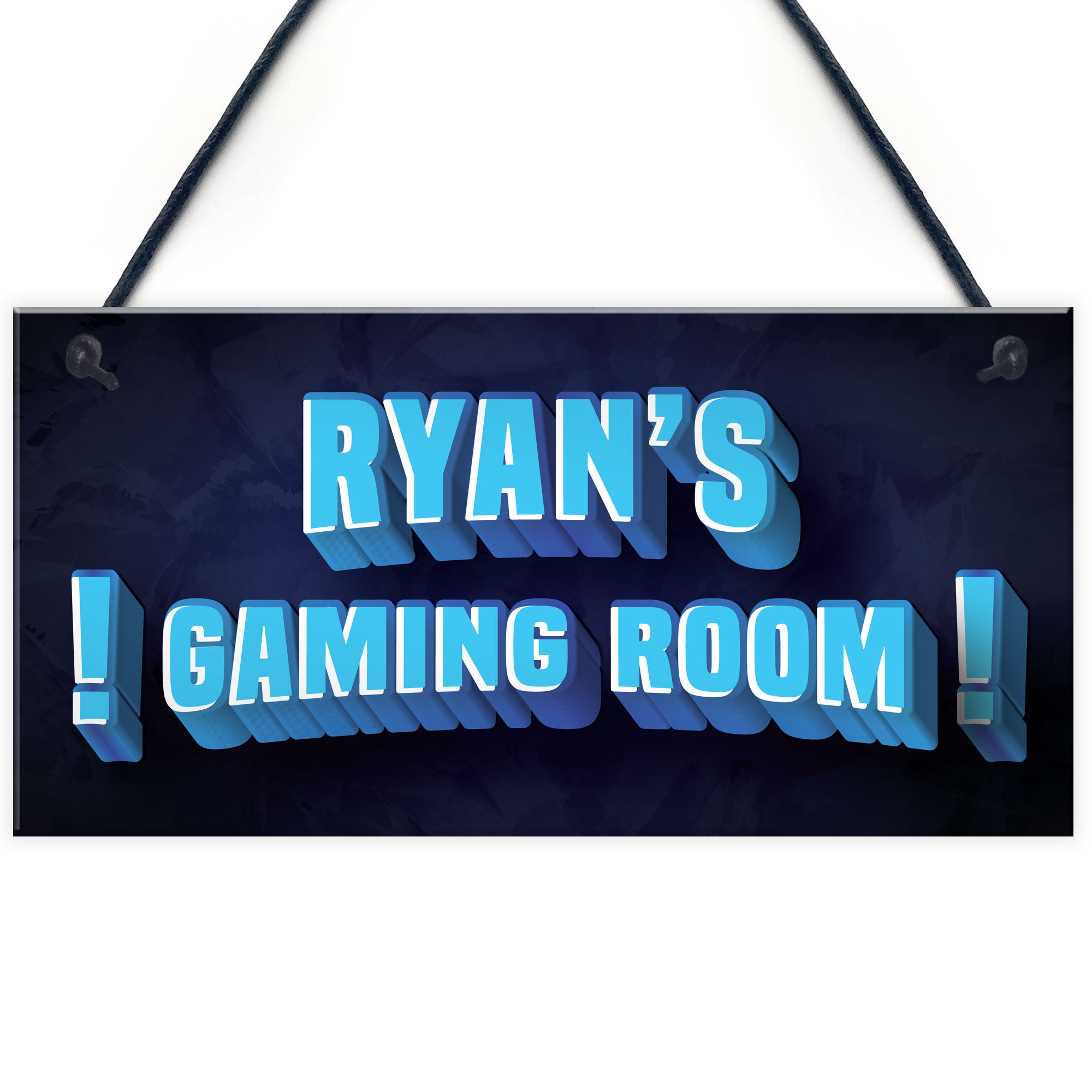 Gaming Room Sign PERSONALISED Man Cave Boys Bedroom Sign – Red Ocean Gifts