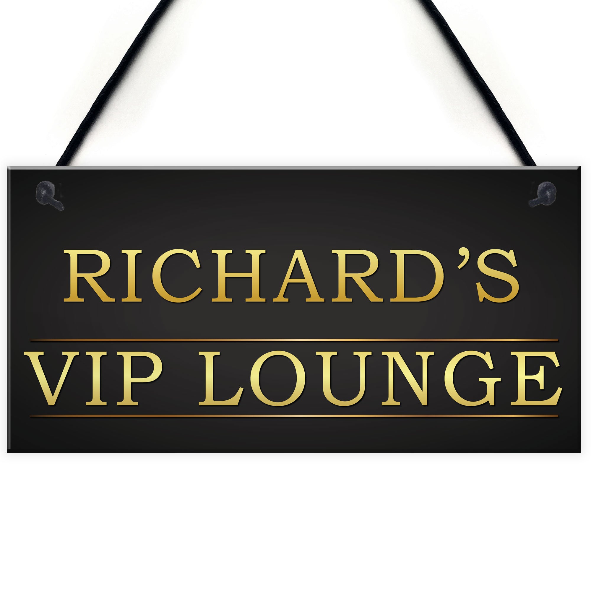 Personalised VIP LOUNGE Man Cave Vintage Decor Hanging Plaque – Red ...