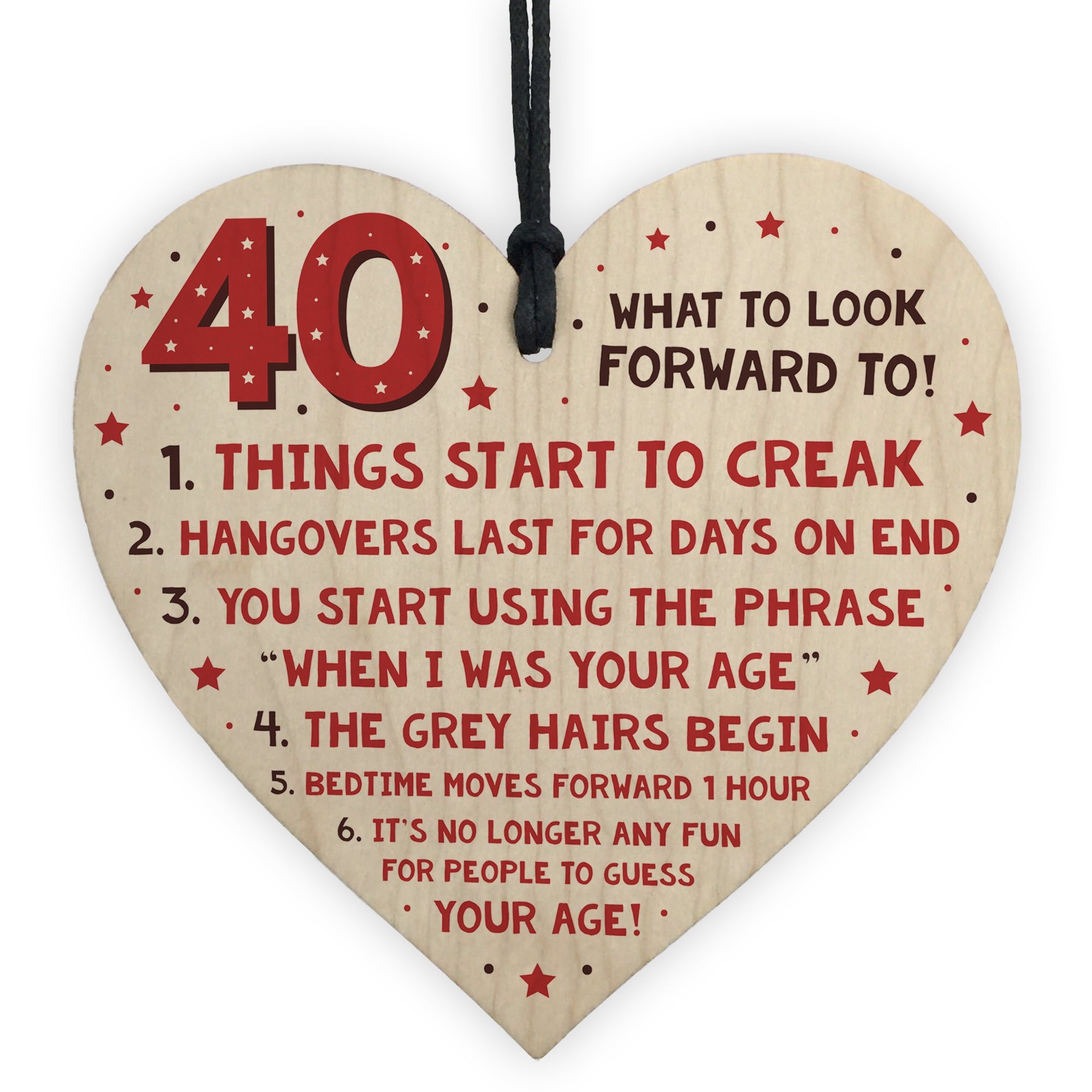 Turning 40 Card Funny 40th Birthday Gifts For Women Or Men Red Ocean Gifts