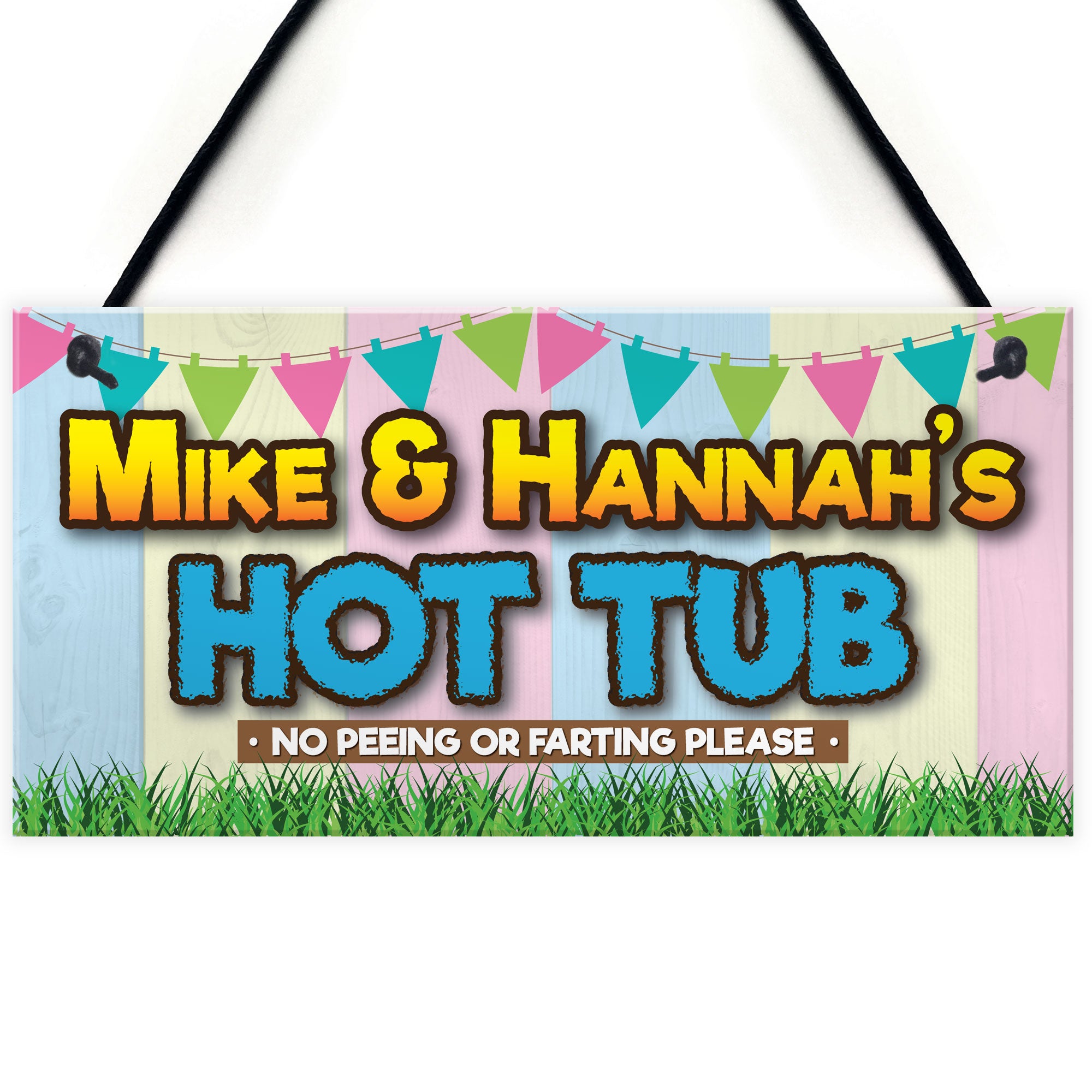 Personalised Hot Tub Rules Funny Jacuzzi Gift Hanging Plaque – Red ...