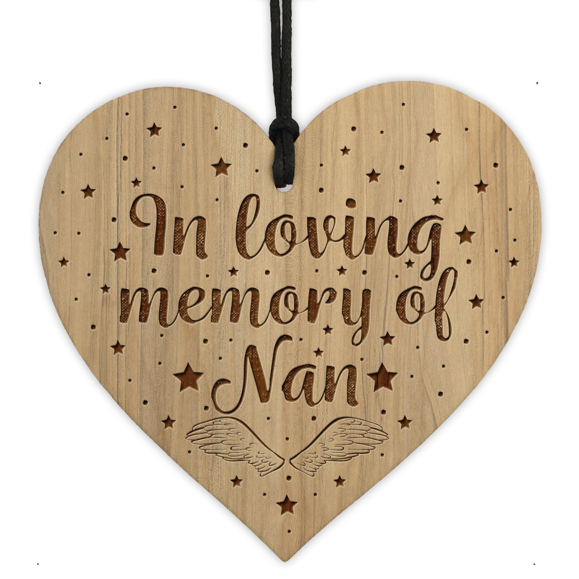 In Memory Of Nan Memorial Sign Engraved Heart Memorial Sign – Red Ocean ...