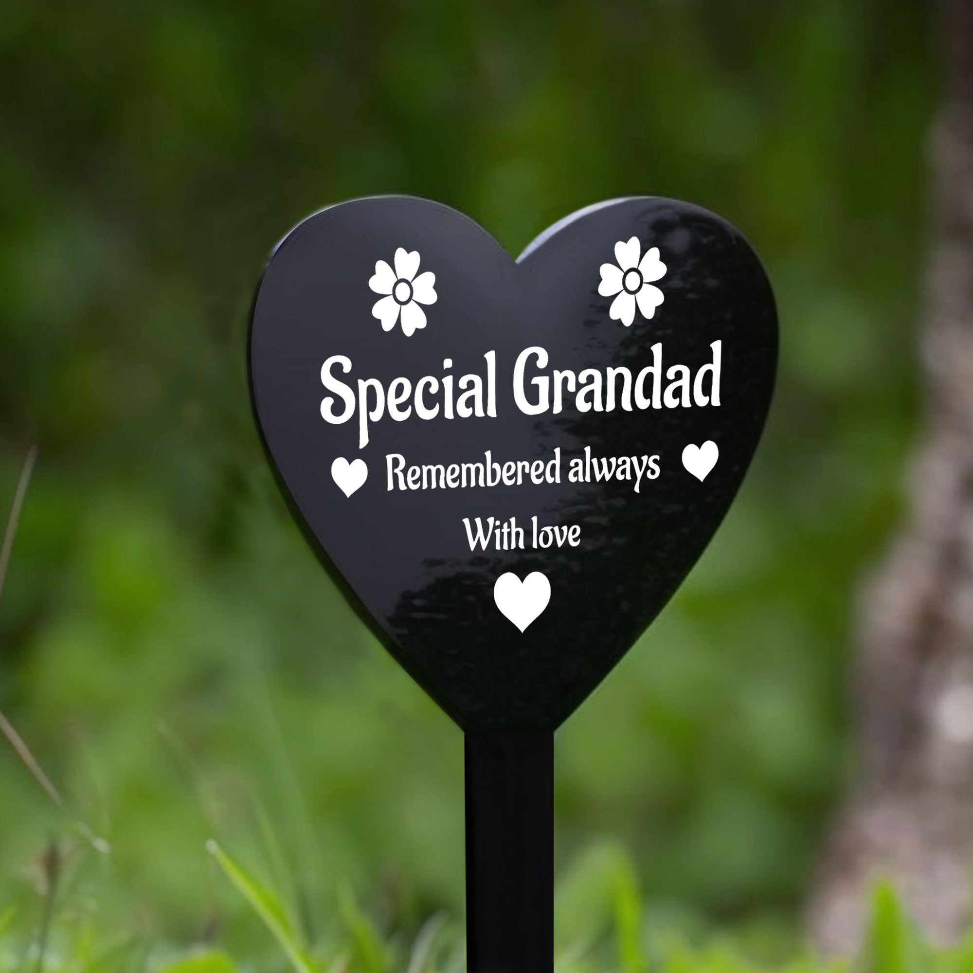Grandad Memorial Graveside Remembrance Plaques Memorial Gifts – Red ...