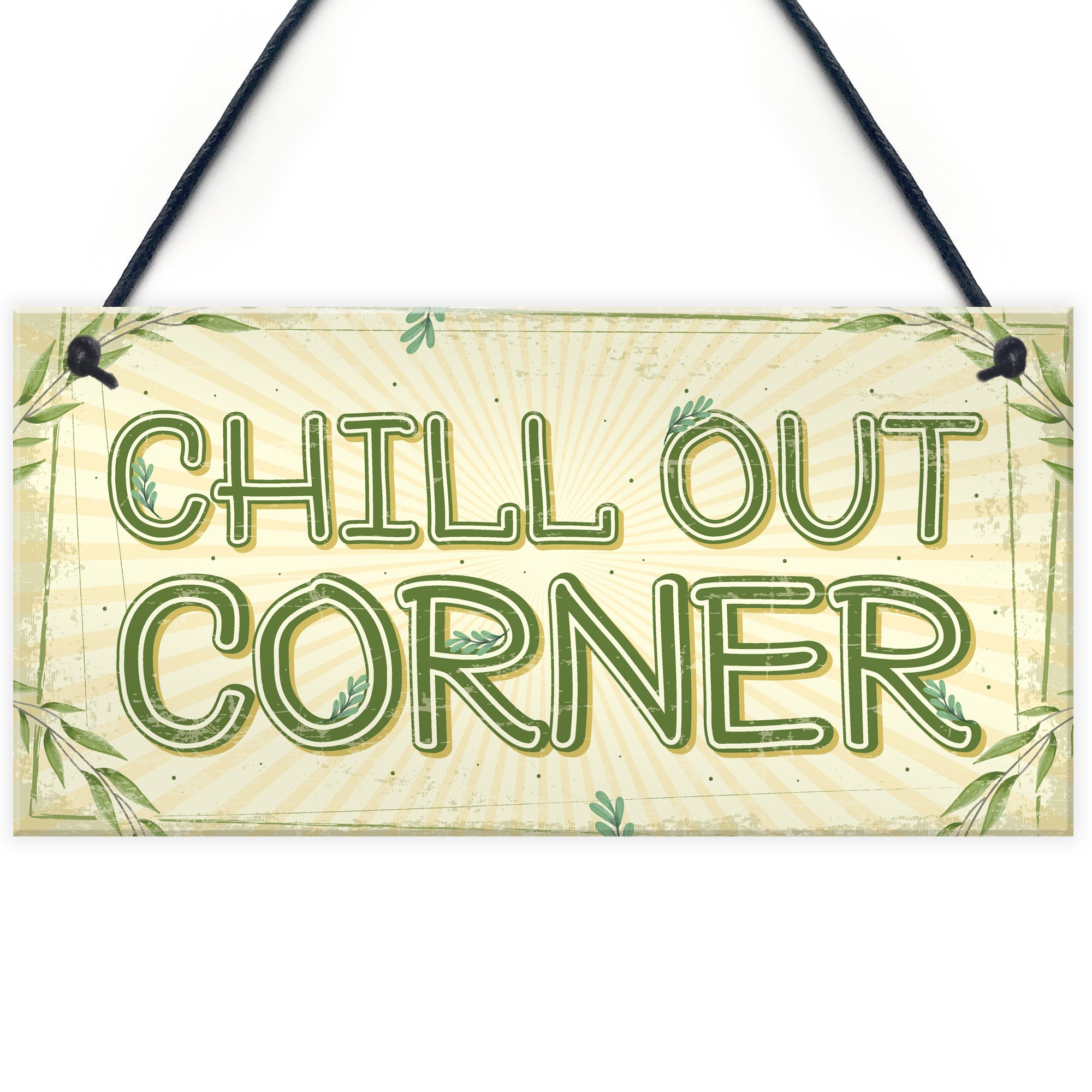 Chill Out Corner Man Cave Shed SummerHouse Sign Hot Tub Gift – Red ...