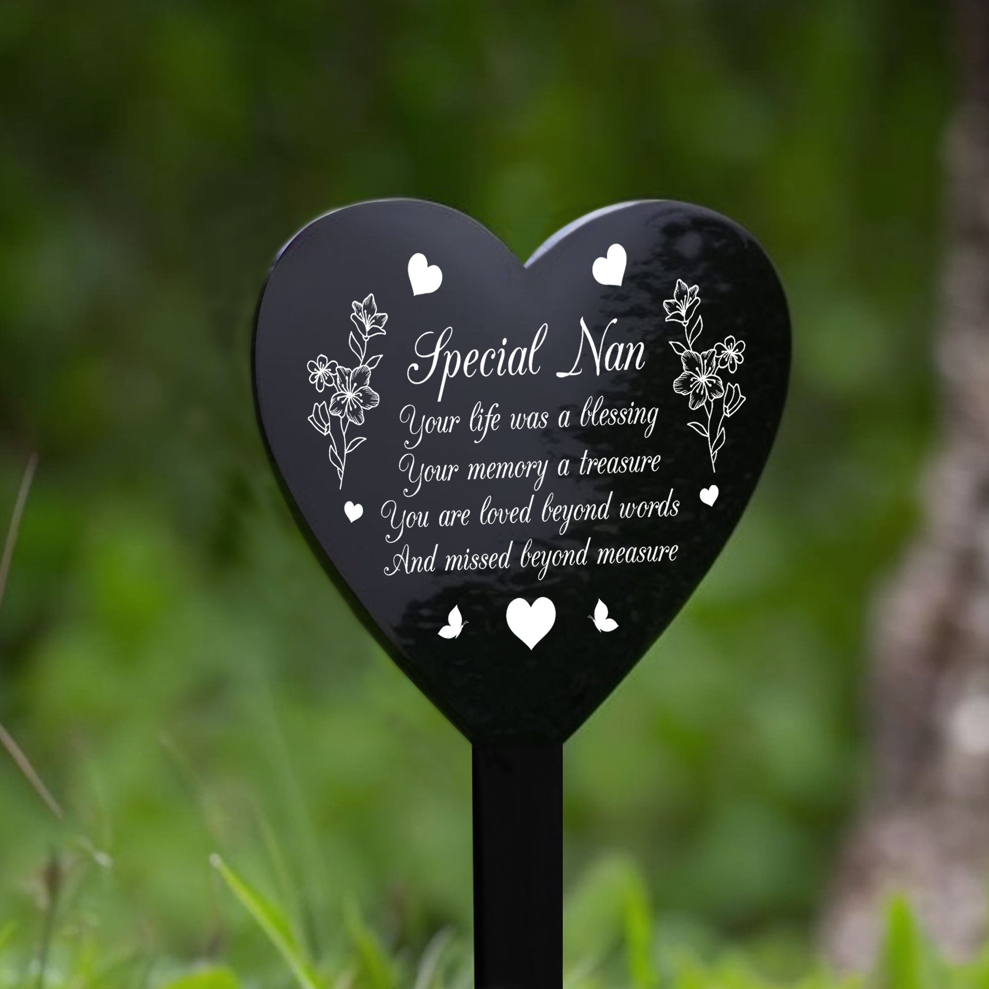 Special Nan Remembrance Graveside Plaque Graveside Memorial – Red Ocean ...