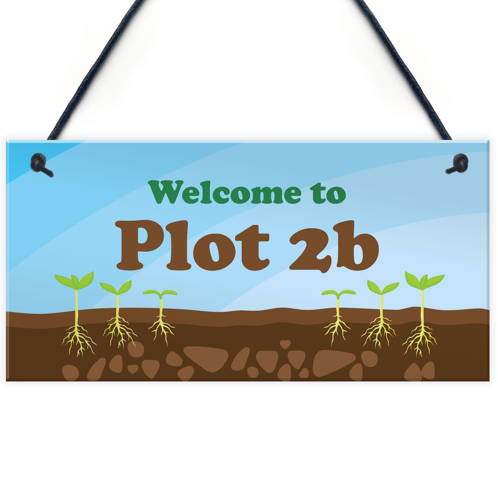 Welcome To Plot Sign PERSONALISED Summerhouse Garden Shed – Red Ocean Gifts