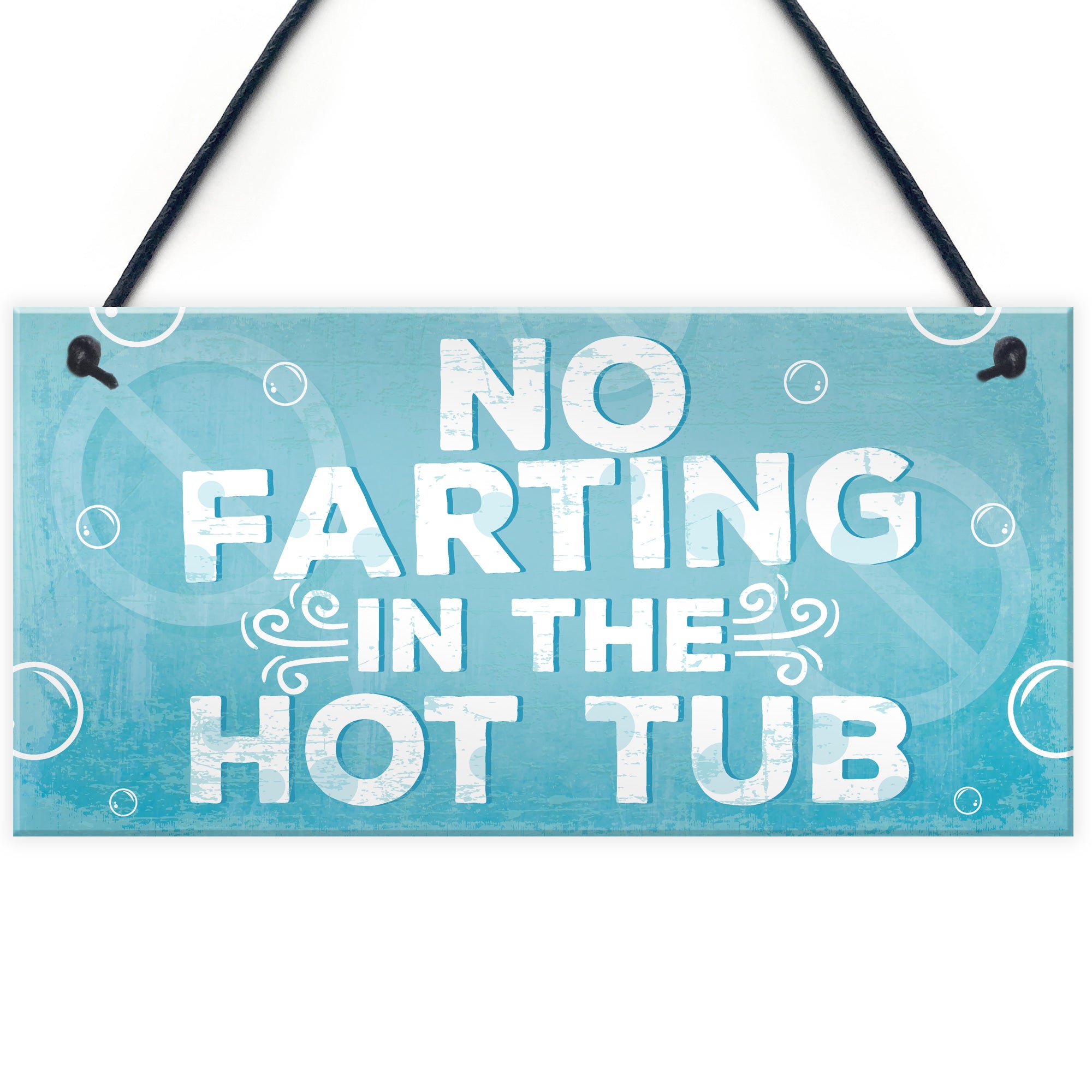 No Farting Hot Tub Sign Funny Garden Plaque Jacuzzi Pool Gift – Red ...
