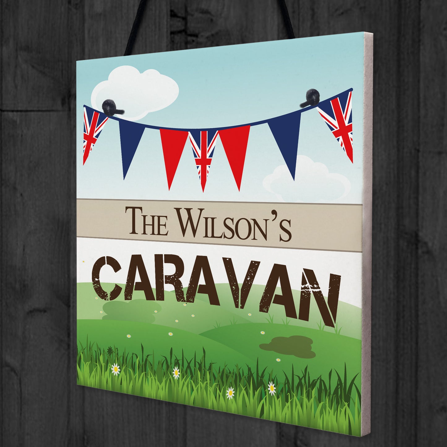 Personalised Caravan Campervan Friendship Gift Hanging Plaque – Red ...
